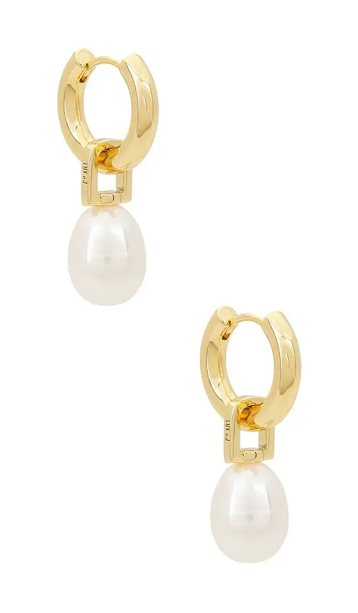 LUV AJ Amalfi Huggie Earrings - Gold