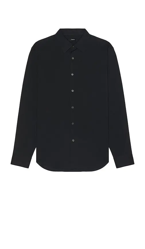 Theory Sylvain Structure Knit Shirt - Black