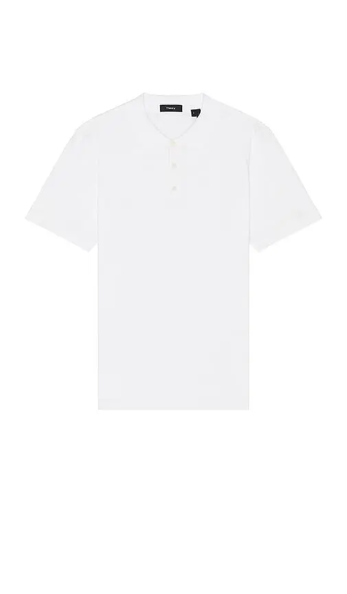 Theory Bron Cotton Polo - White