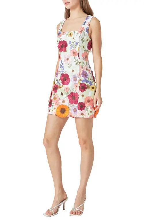 Endless Rose Floral Embroidered Minidress