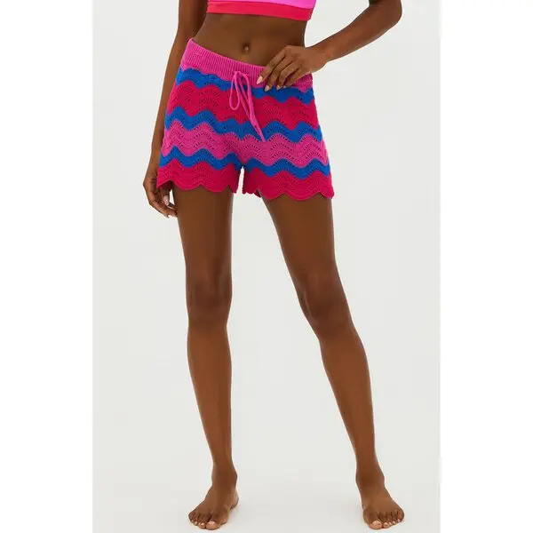 Beach Riot Balboa Cover-up Shorts - Orchid Wav