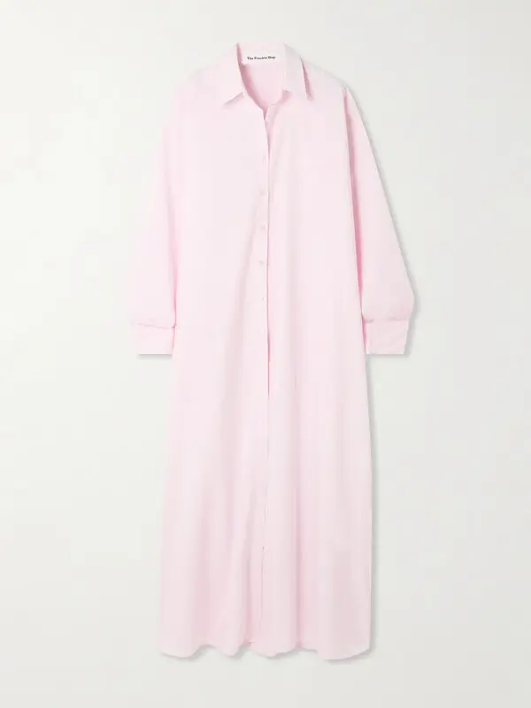open lace back dress Korean Fashion Oversized Maxi Shirt Dress  Stylish Printed Long Dress   Morus Alba