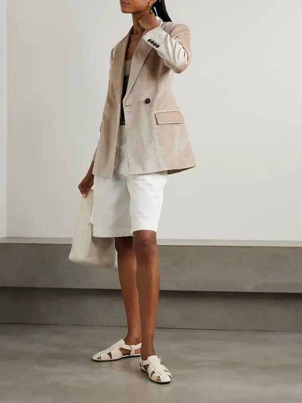 Brunello Cucinelli Asymmetric Velvet Blazer