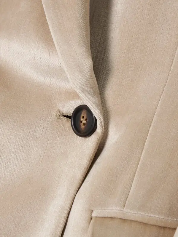 Brunello Cucinelli Asymmetric Velvet Blazer