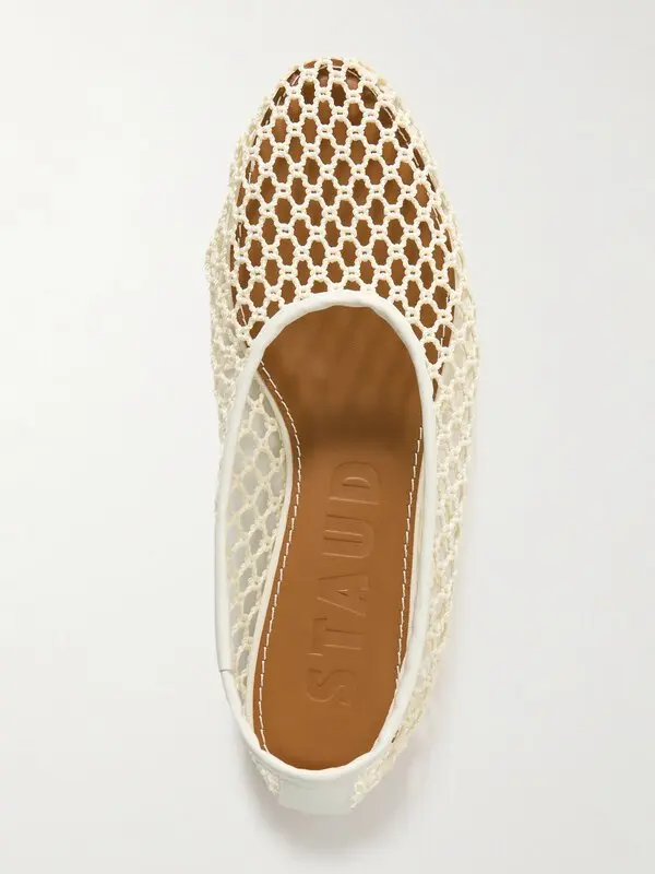 Staud Alba Crocheted Ballet Flats