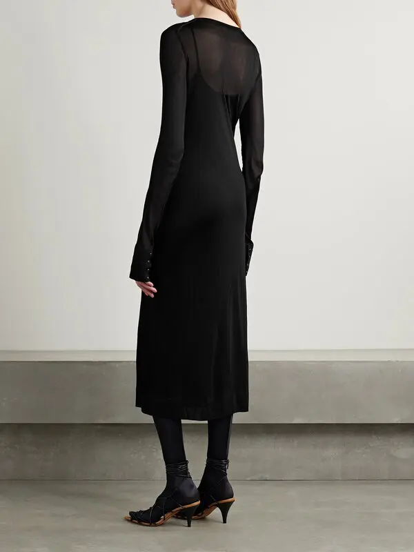 Khaite Shaine Knitted Midi Dress