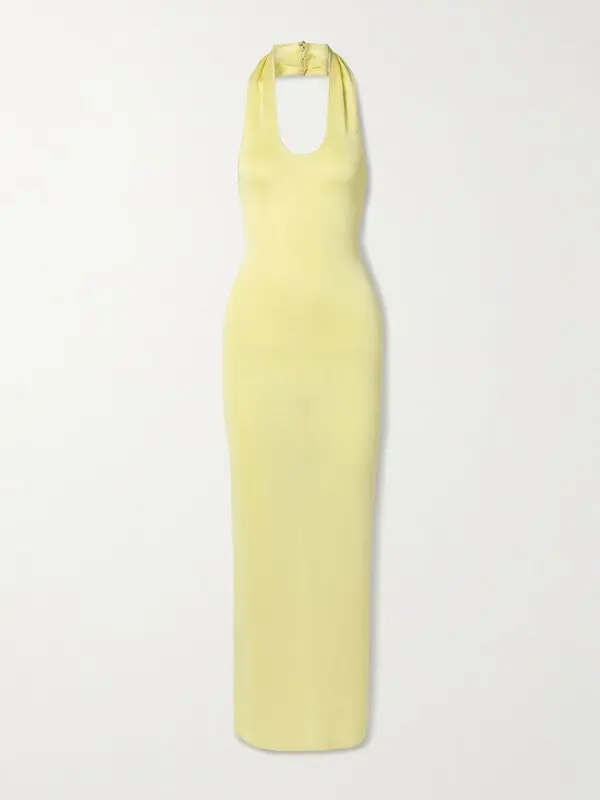 Khaite Coraline Jersey Maxi Dress