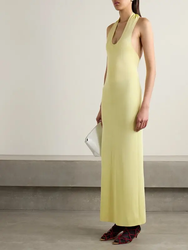 Khaite Coraline Jersey Maxi Dress