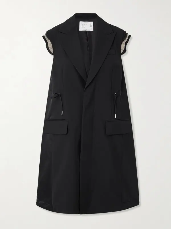 Sacai Canvas-trimmed Vest