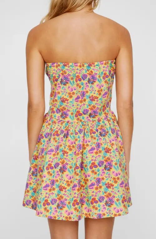 strapless floral skater dress Sweetest Impression Floral Strapless Skater Dress