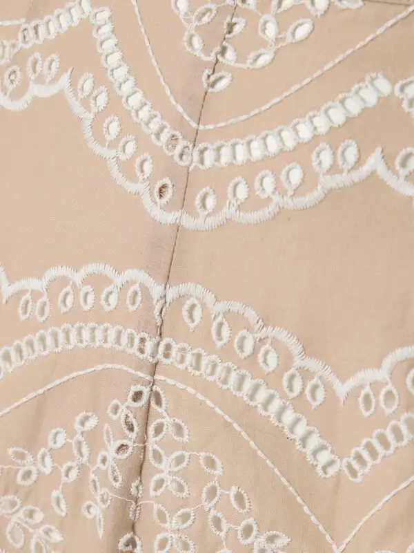 Miguelina Alegra Broderie Anglaise Cotton-voile Pants