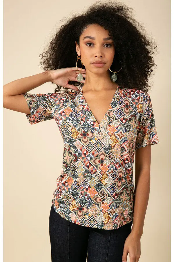 Hale Bob Noa Jersey Top - Green