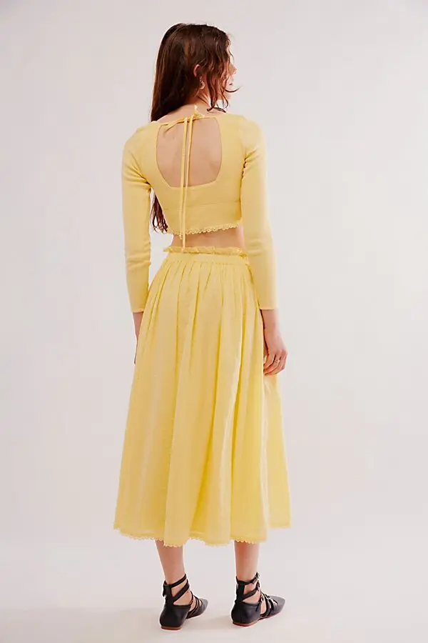 Free People Dancing Queen Set - Mellow Yellow Combo | Editorialist