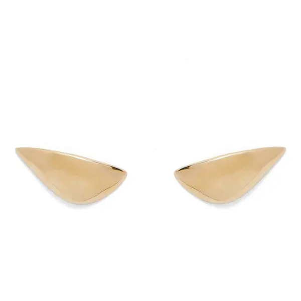 Lady Grey Lobe Earrings - Gold