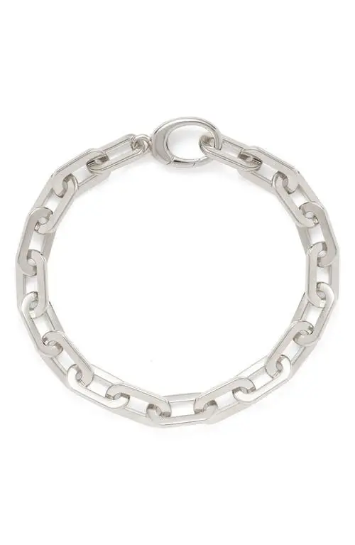Lady Grey Octagon Chain Bracelet - Silver