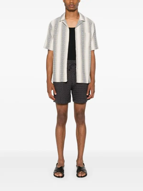 OAS Company Waffle-knit Deck Shorts - Grey