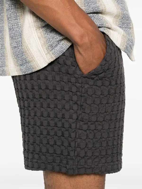 OAS Company Waffle-knit Deck Shorts - Grey