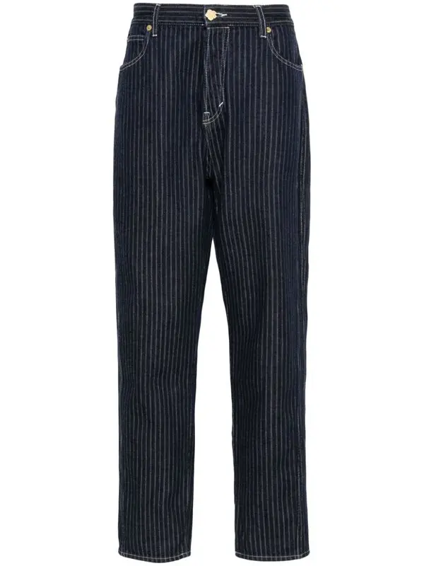 Kenzo Tapered-leg Pinstriped Jeans