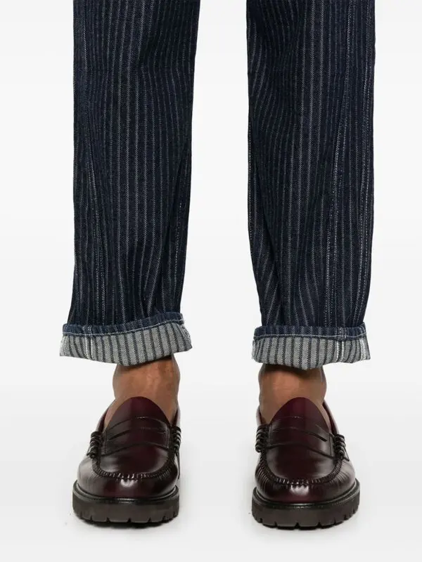 Kenzo Tapered-leg Pinstriped Jeans