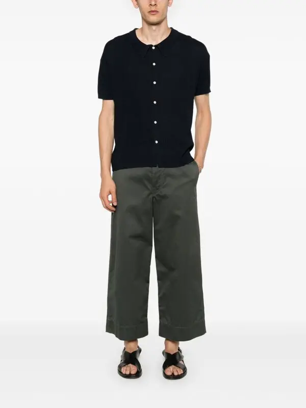 SOULLAND Ciel Ribbed Polo Shirt