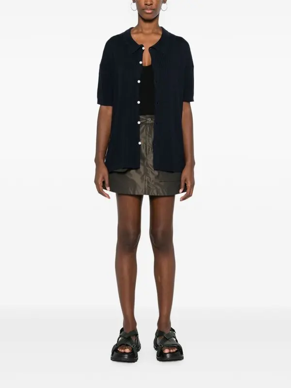 SOULLAND Ciel Ribbed Polo Shirt