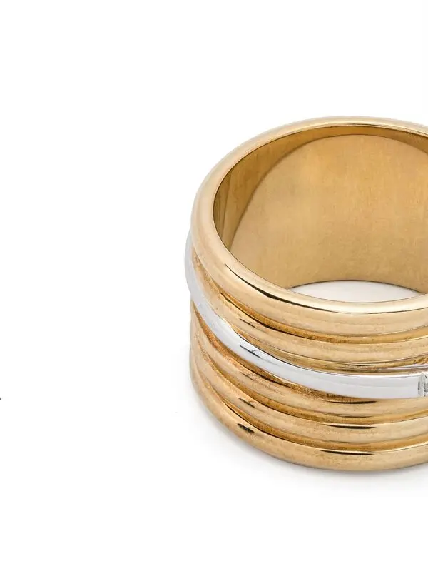 Yvonne Léon 9kt And Diamond Semainier Ring