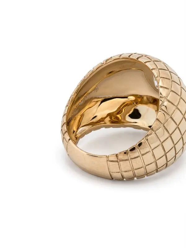 Yvonne Léon 9kt Yellow Boule Disco Ring