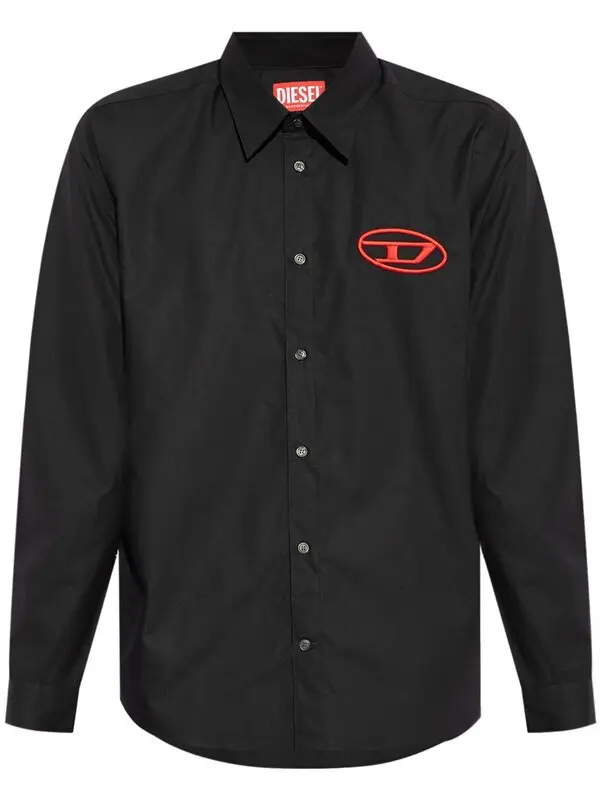 DIESEL® S-simply-d Cotton Shirt - Black