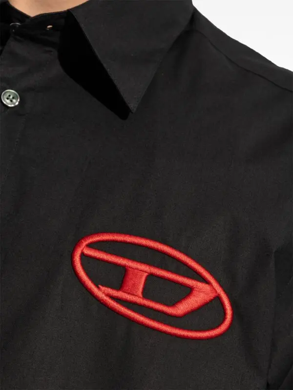 DIESEL® S-simply-d Cotton Shirt - Black
