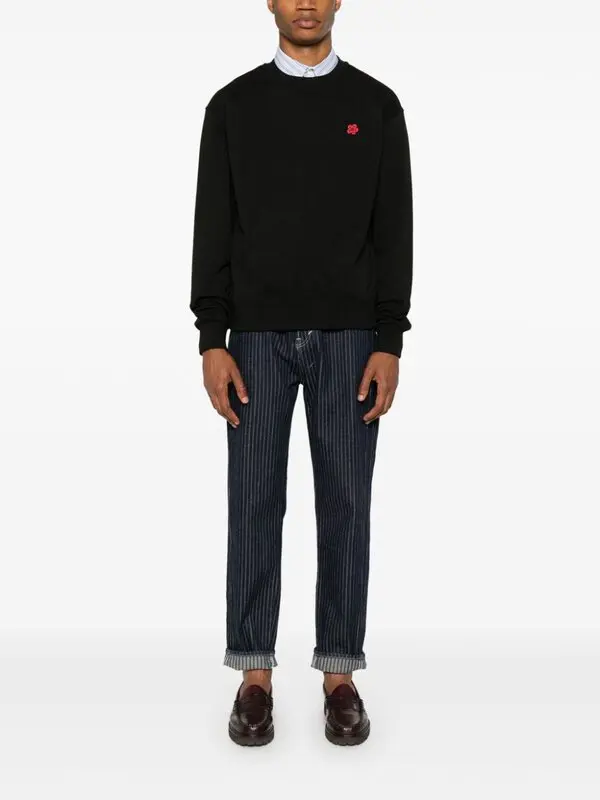 Kenzo Boke Flower-patch Cotton Sweatshirt