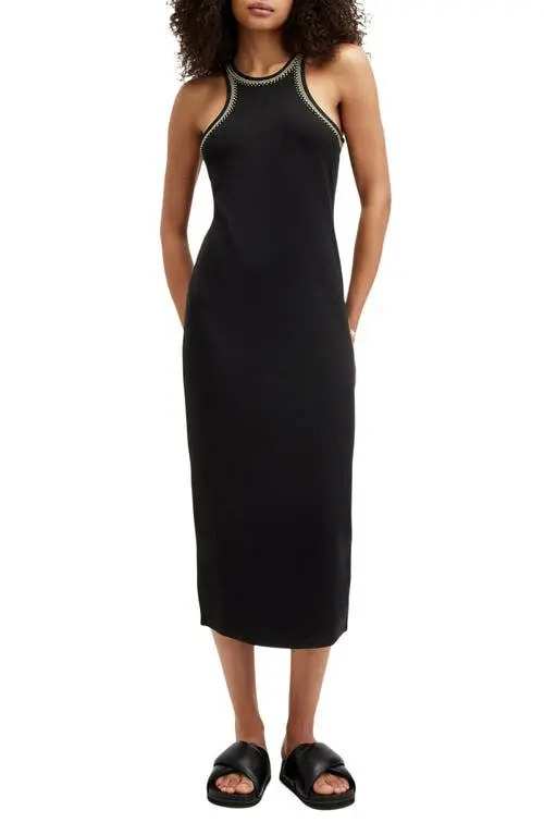 beaded tank dress Beaded Tank Dress with Slit main image 0