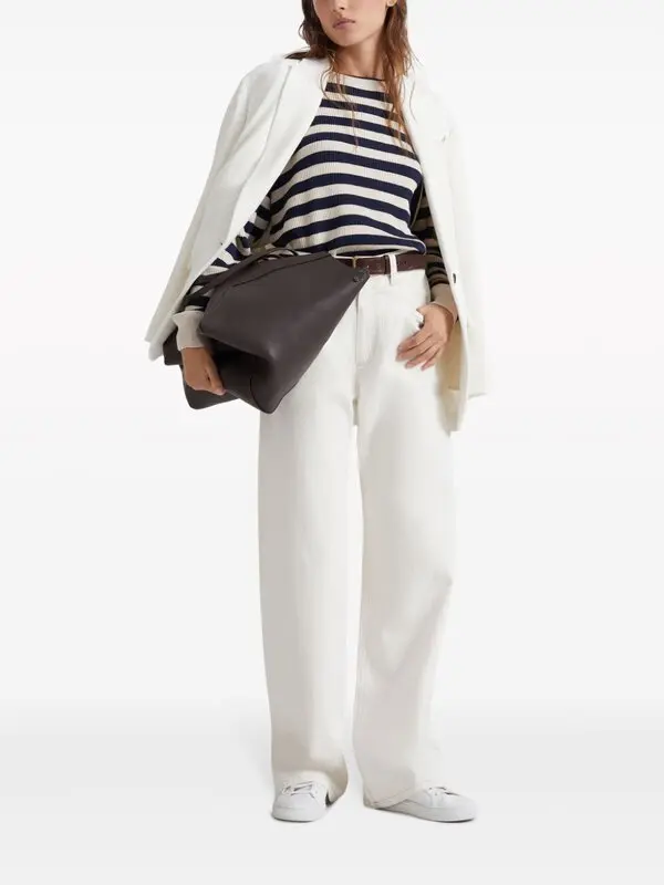 Brunello Cucinelli Striped Cotton-knit Jumper