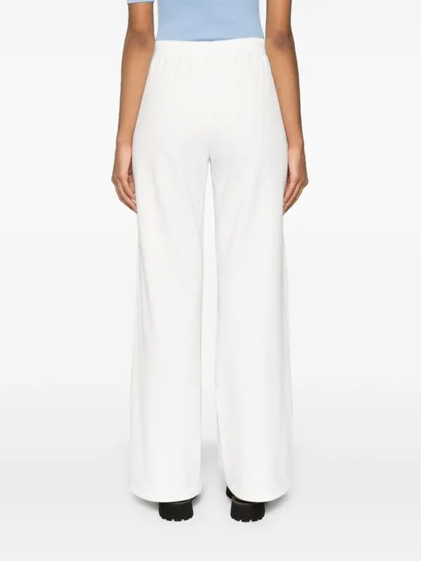P.a.r.o.s.h Logo-embroidered Straight Trousers - White