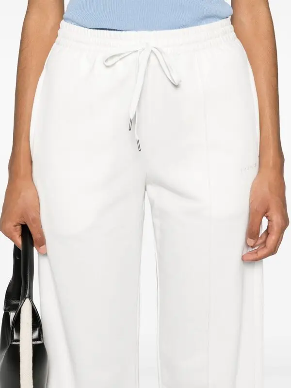 P.a.r.o.s.h Logo-embroidered Straight Trousers - White