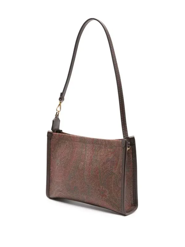 Etro Arnica Pouch With Pegaso Detail - Brown