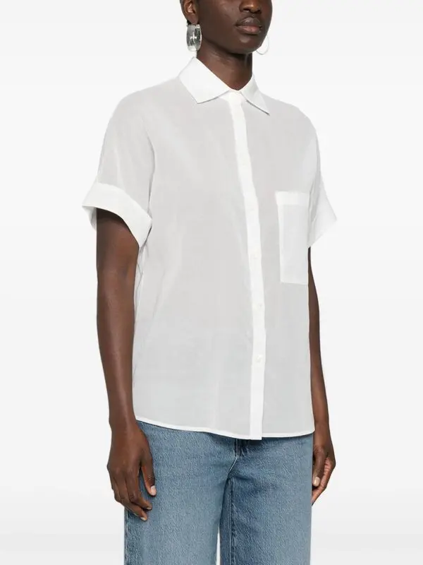 Eleventy Semi-sheer Cotton Shirt