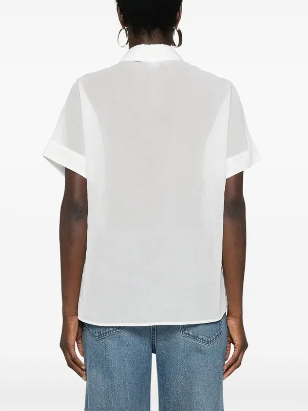 Eleventy Semi-sheer Cotton Shirt