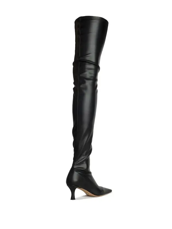 Proenza Schouler Trap Leather Over-the-knee Boots - Black