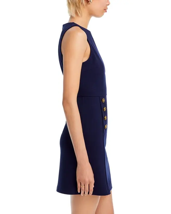 Aqua Sailor Button Dress Exclusive - Navy