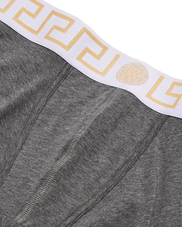 Versace Topeka Cotton Low Rise Logo Trunks