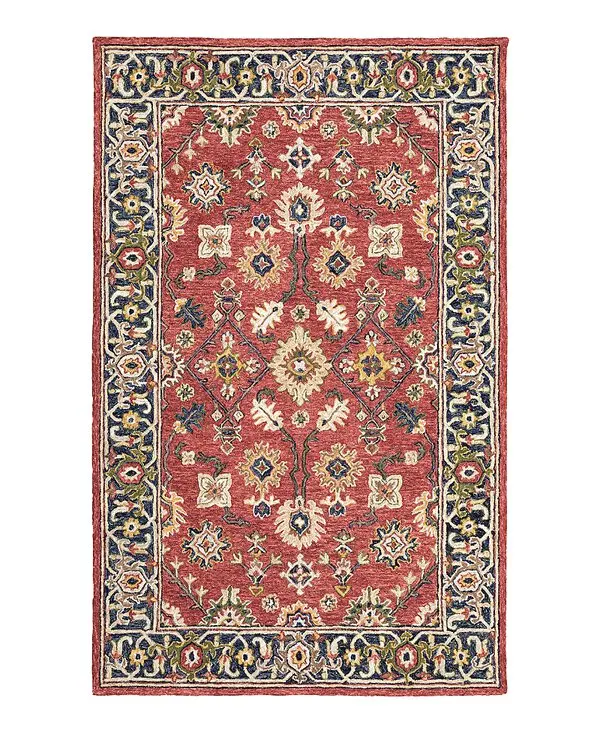 ORIENTAL WEAVERS Alfresco 28404 Area Rug, 5' X 8 - Red