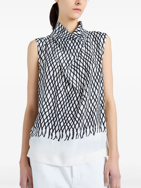Proenza Schouler Abstract-pattern Top