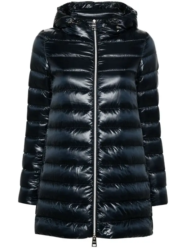 Herno Hooded Puffer Coat - Blue