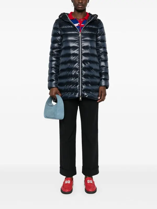Herno Hooded Puffer Coat - Blue