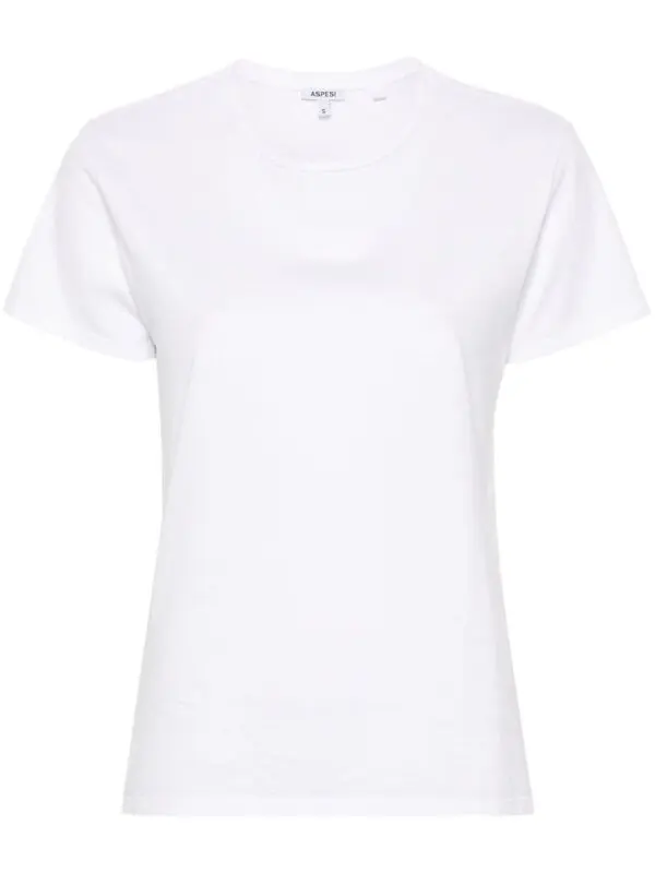 Aspesi Mélange Cotton T-shirt - White
