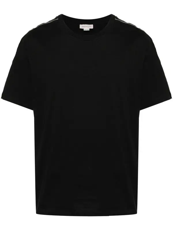 Alexander McQueen Logo-trim Cotton T-shirt