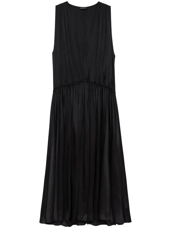 ANINE BING Mia Silk Maxi Dress