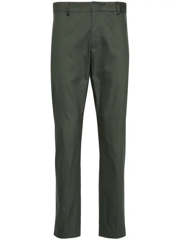 PT TORINO Mid-rise Tapered Chinos - Green