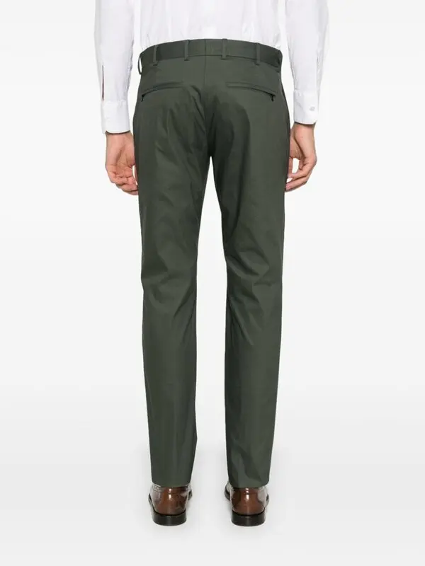 PT TORINO Mid-rise Tapered Chinos - Green