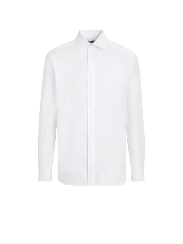 Zegna Sea Island Cotton Shirt - White